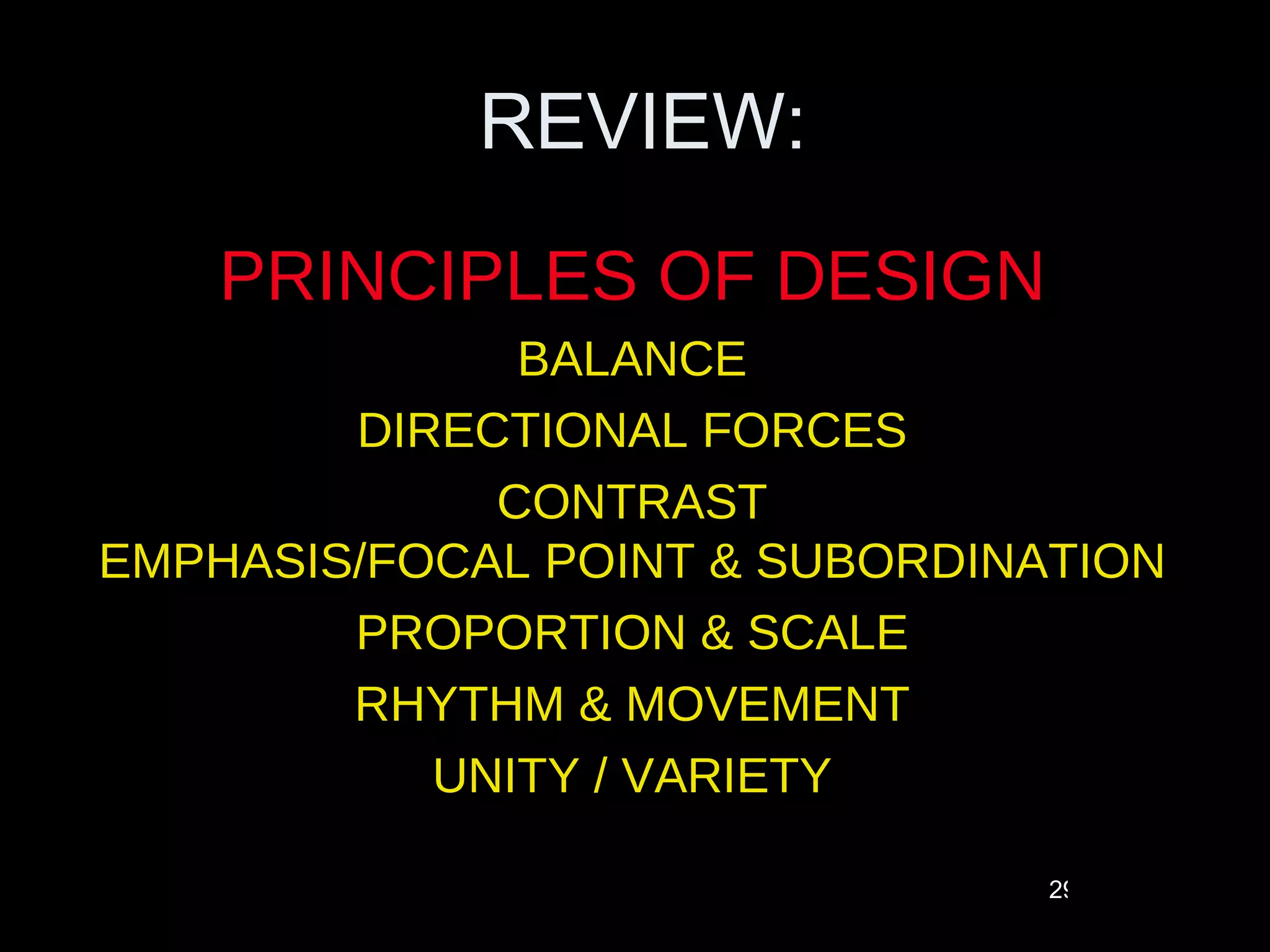 4.design principles | PPT | Design | Fine Art