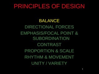 4.design principles | PPT | Design | Fine Art