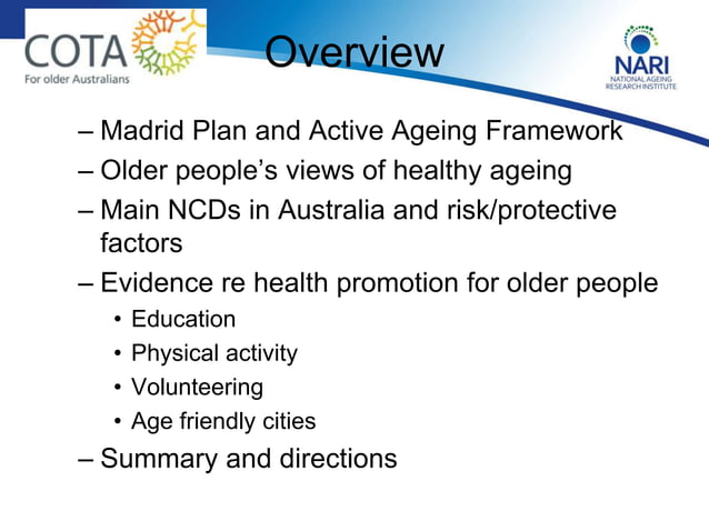 4 dow-ifa presentation on health promotion and older people | PDF