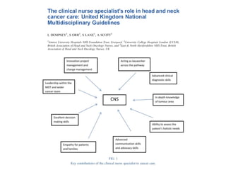 Understanding The Principles Multi-Disciplinary Approach To Cancer ...