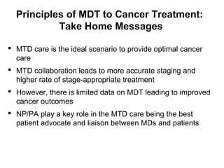 Understanding The Principles Multi-Disciplinary Approach To Cancer ...