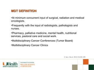 Understanding The Principles Multi-Disciplinary Approach To Cancer ...