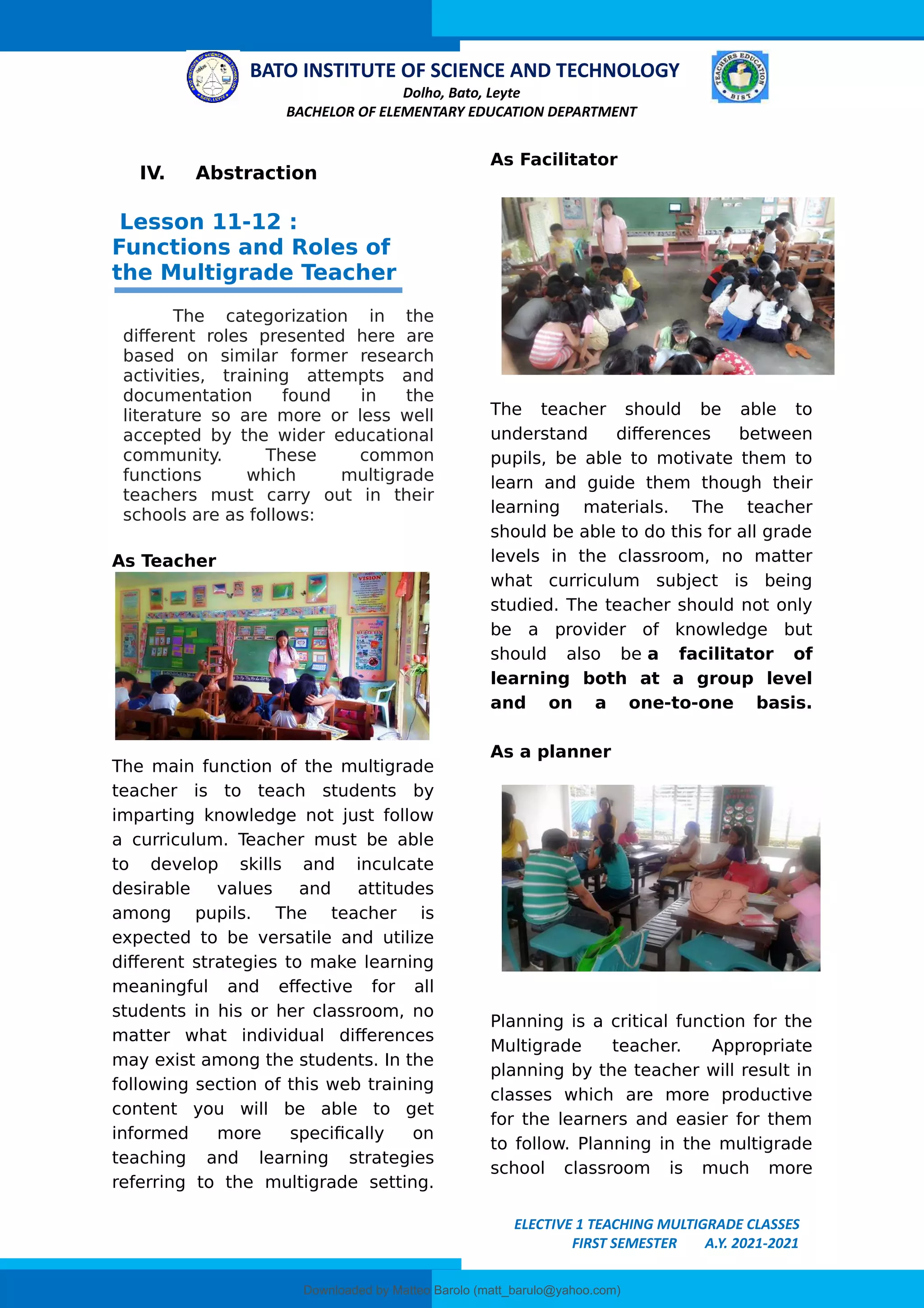 4 e-lective-1-module-6-lesson-11-12 | PDF