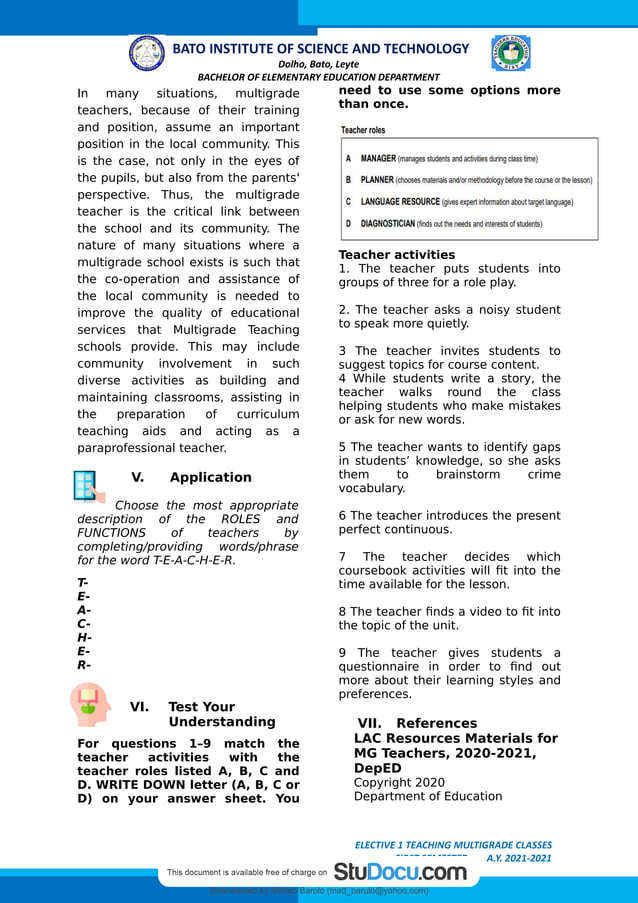 4 e-lective-1-module-6-lesson-11-12 | PDF