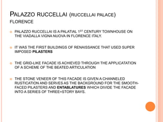 THEORY: Early Renaissance Architecture | PPTX