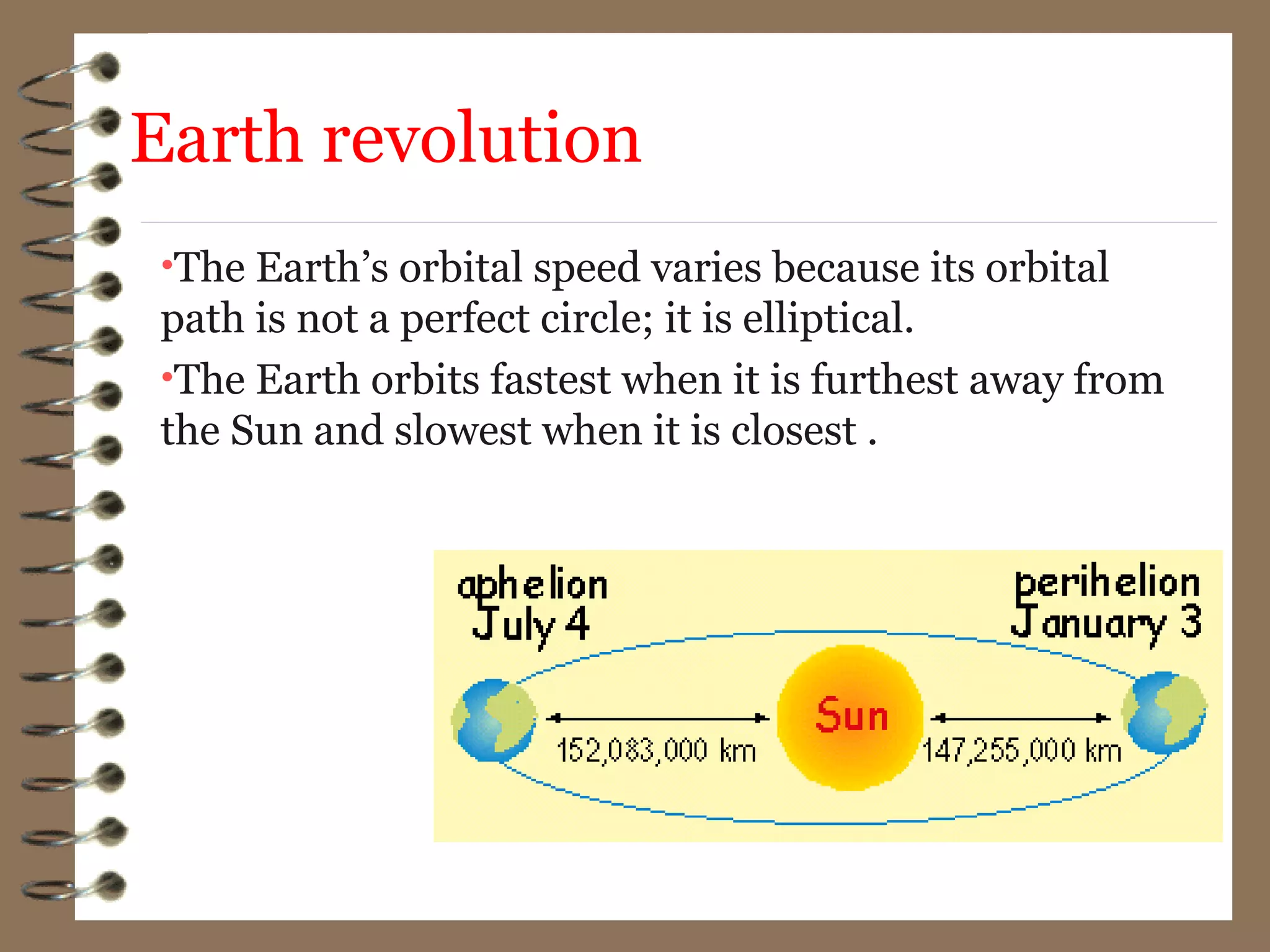 The motion of Earth | PPT