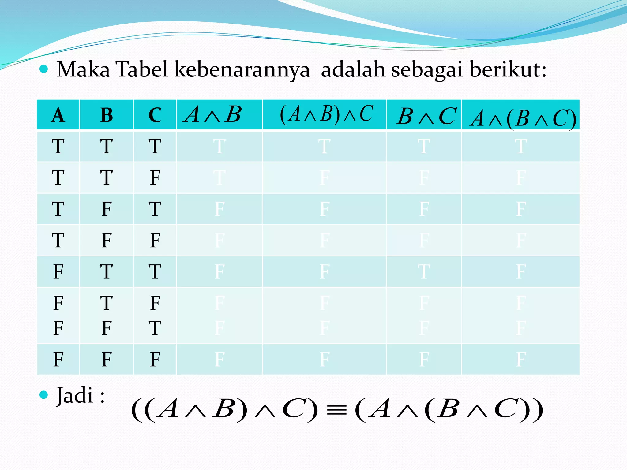 4 ekuivalen logis | PPTX