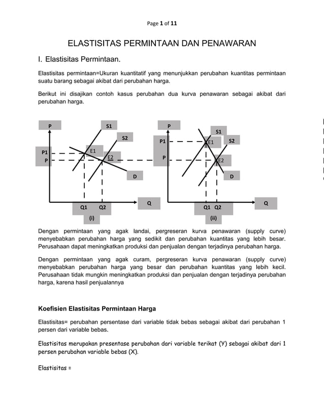 4 elastisitas permintaan dan penawaran | PDF