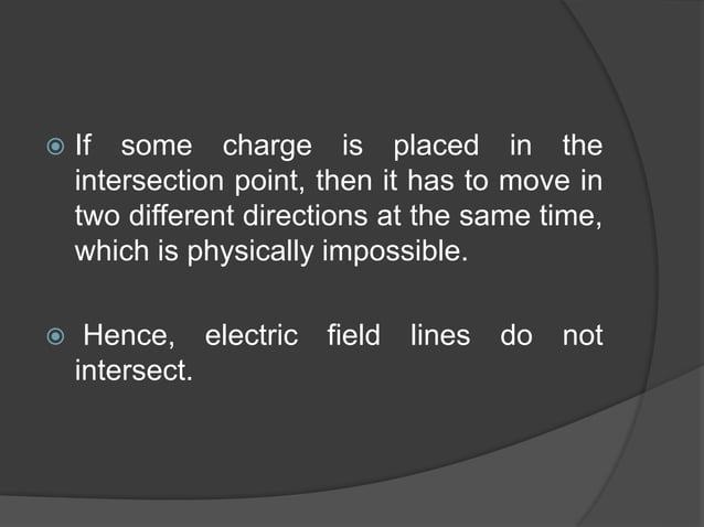ELETRIC FIELD LINES | PPTX