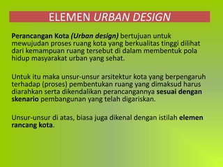 4. elemen urban design | PPTX
