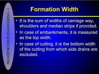 Elements of road x-section | PPT