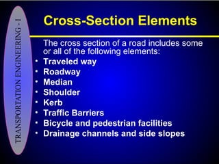 Elements of road x-section | PPT