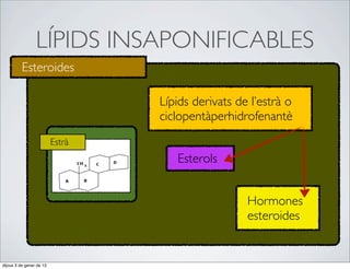 17. Els lípids sense àcids grassos o insaponificables | PDF
