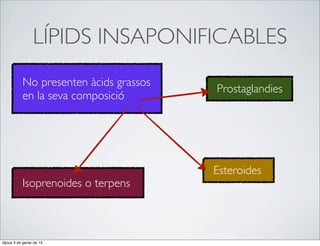17. Els lípids sense àcids grassos o insaponificables | PDF