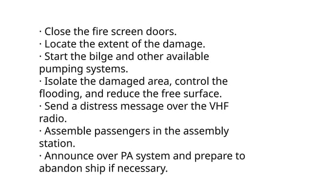 Emergency Situation and Shipboard Contingency Plan.pptx | Logistics ...