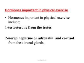 4 endocrine response to exercise; diabetes mellitus and fitness | PPTX