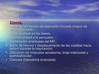 Enf. Pulmonar Obstructiva Cronica | PPT