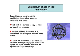 Equilibrium shapes of nanoparticles | PPT