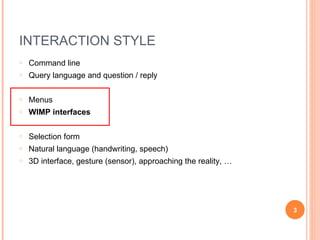 4. ergonomic of wimp interface | PPT
