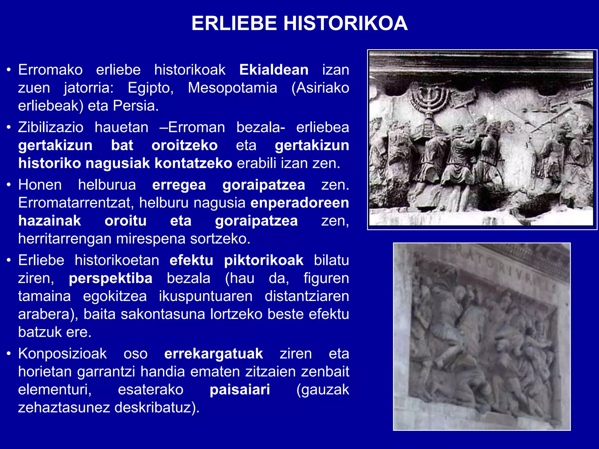 Erromako eskultura. Erliebe historikoa | PPTX