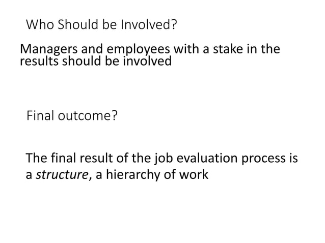 4 - Evaluating work - Job-evaluation.ppt
