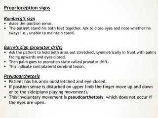 Part 4 examination of motor and sensory system | PPTX