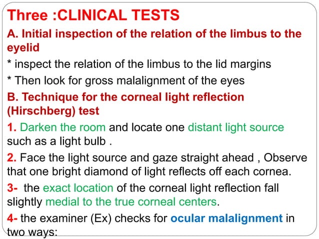 examination of the peripheral ocular system | PPTX