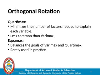 Factor Analysis | Introduction to Factor Analysis | PPTX