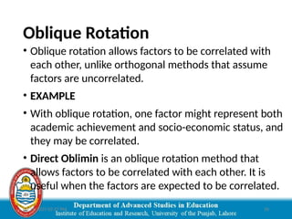 Factor Analysis | Introduction to Factor Analysis | PPTX