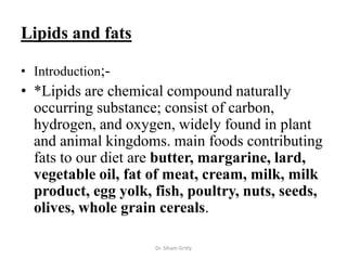 4 fats and exercise nutrition and fitness | PPTX