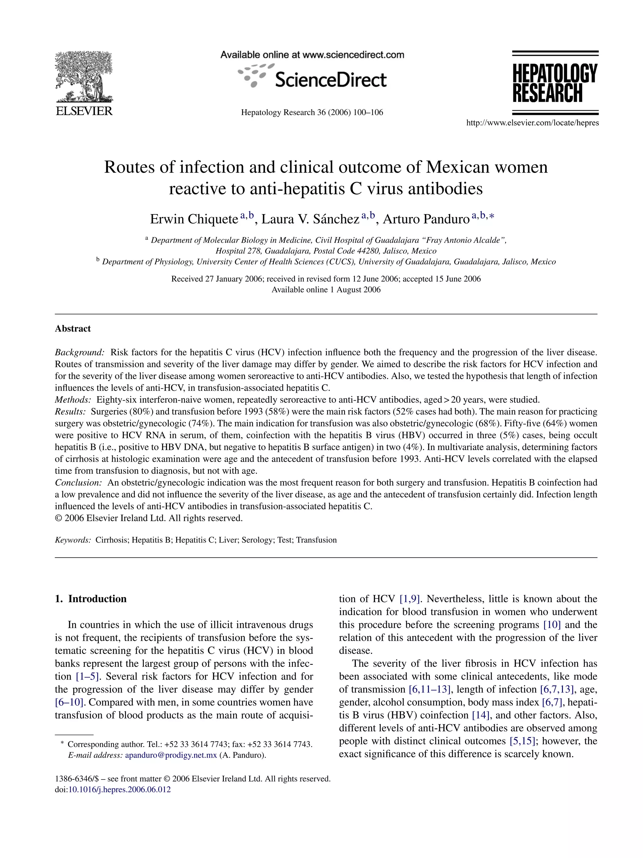 females and hcv | PDF
