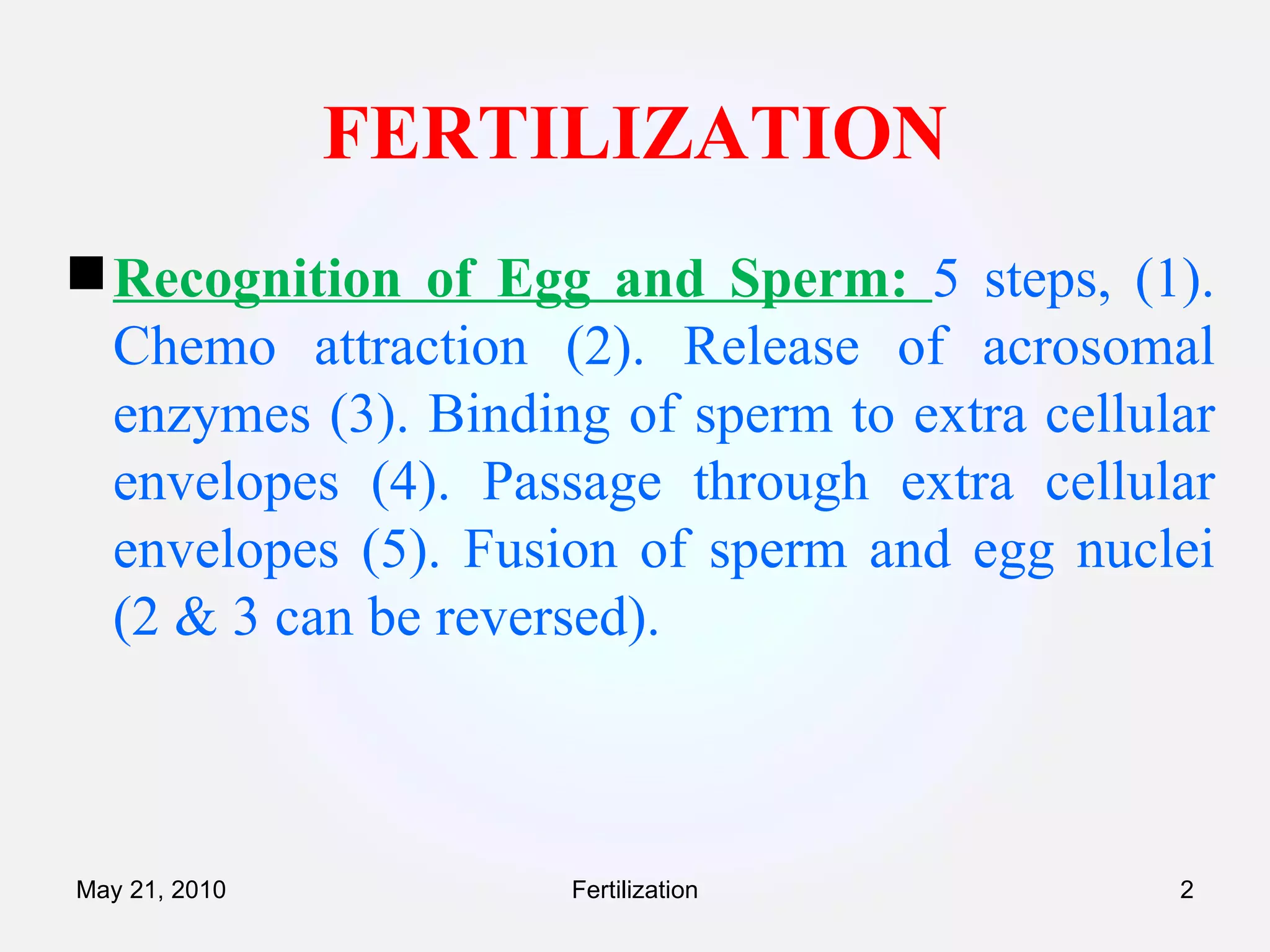 fertilization | PPT