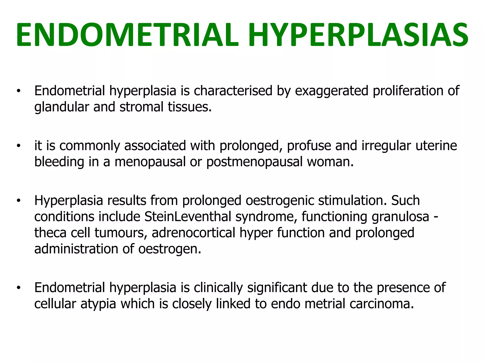 FEMALE GENITAL SYSTEM: INVASIVE CERVICAL CANCER & ENDOMETRIAL CARCINOMA ...