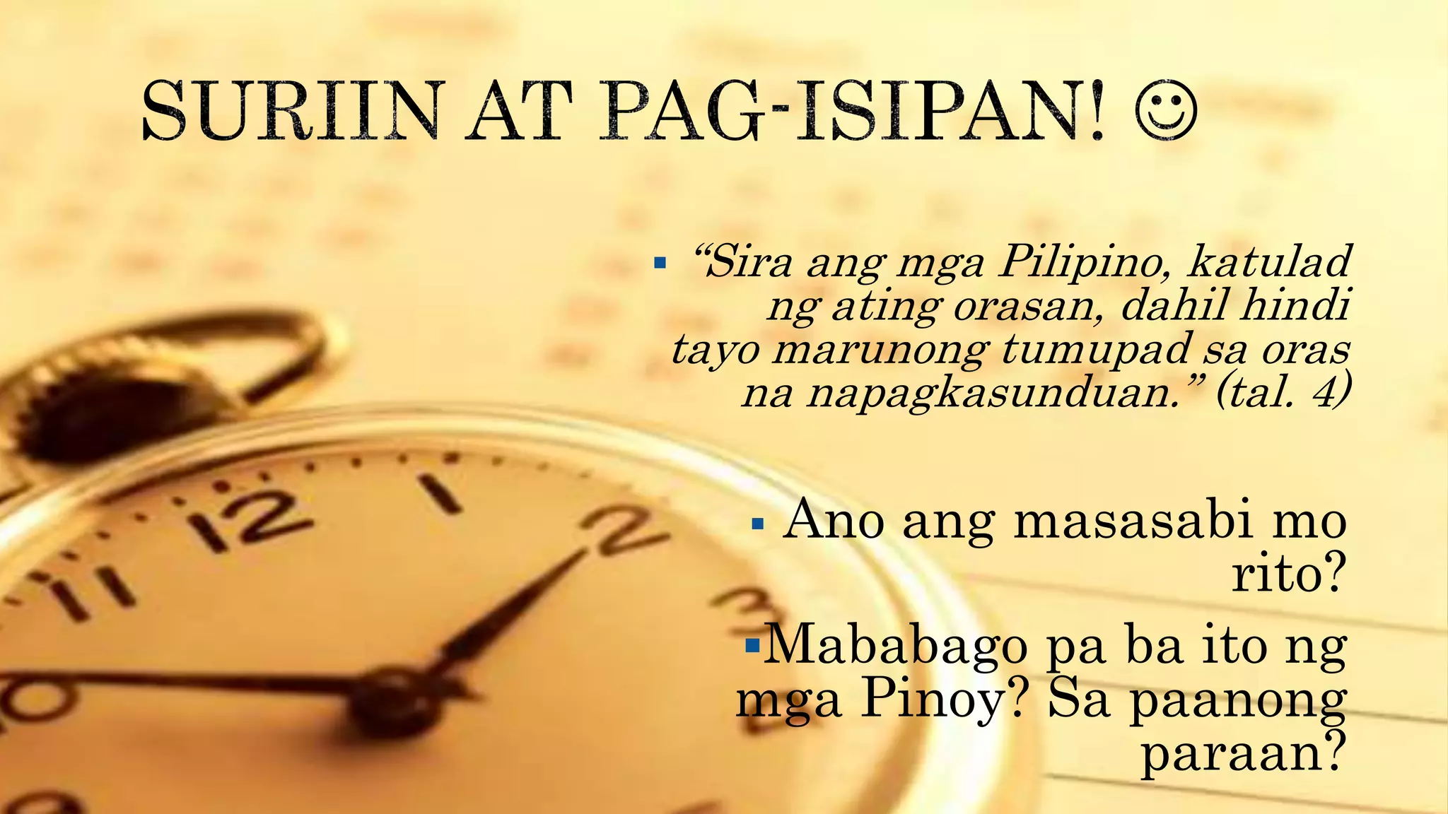 Filipino Time | PPTX