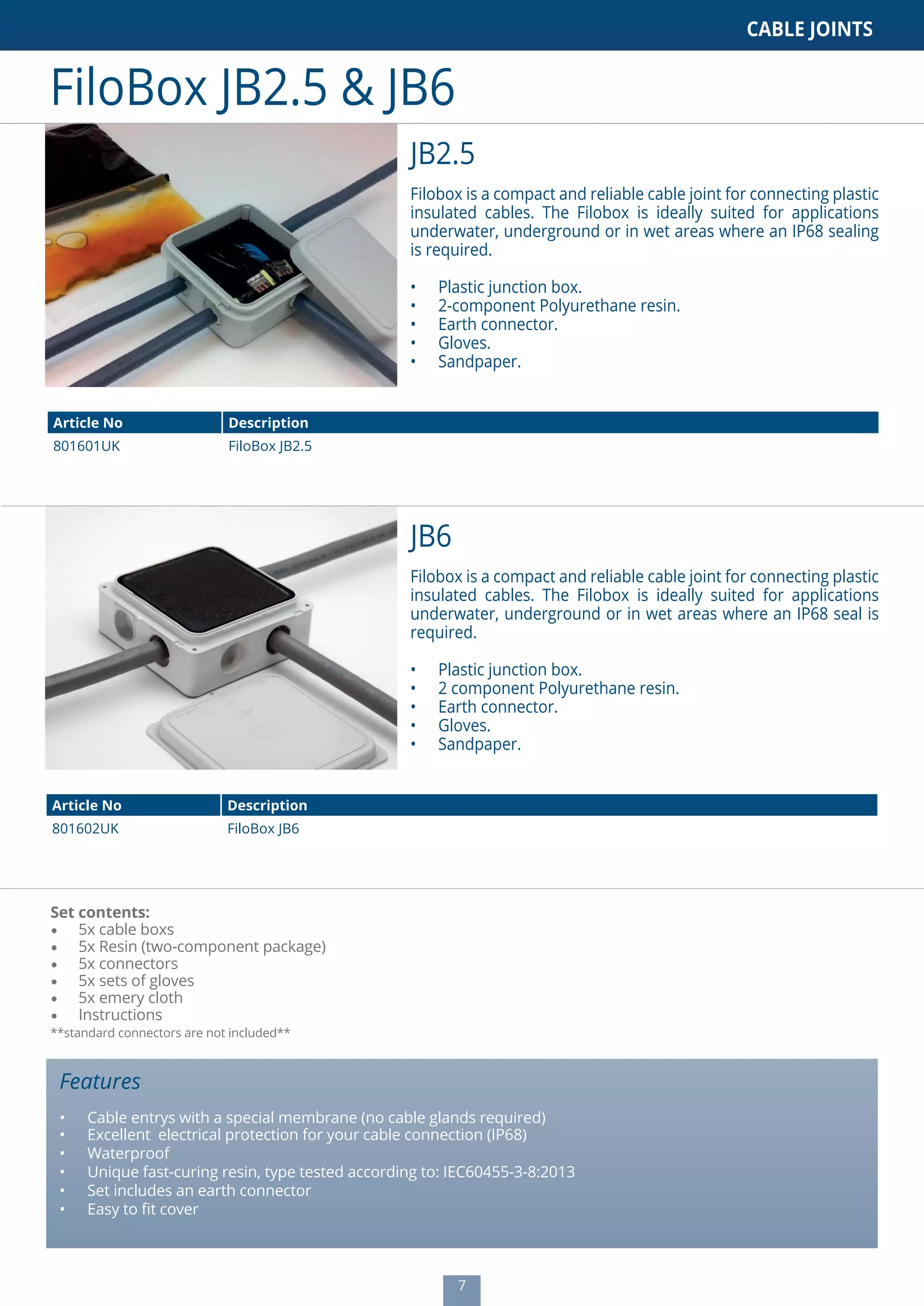 Filobox JB2.5 & JB6 | PDF