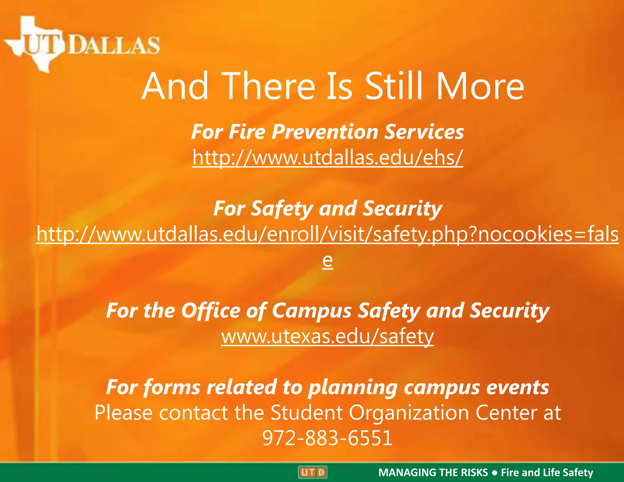 4 Fire and Life Safety - Risk Management - 4 | PPTX | First Aid | Injuries