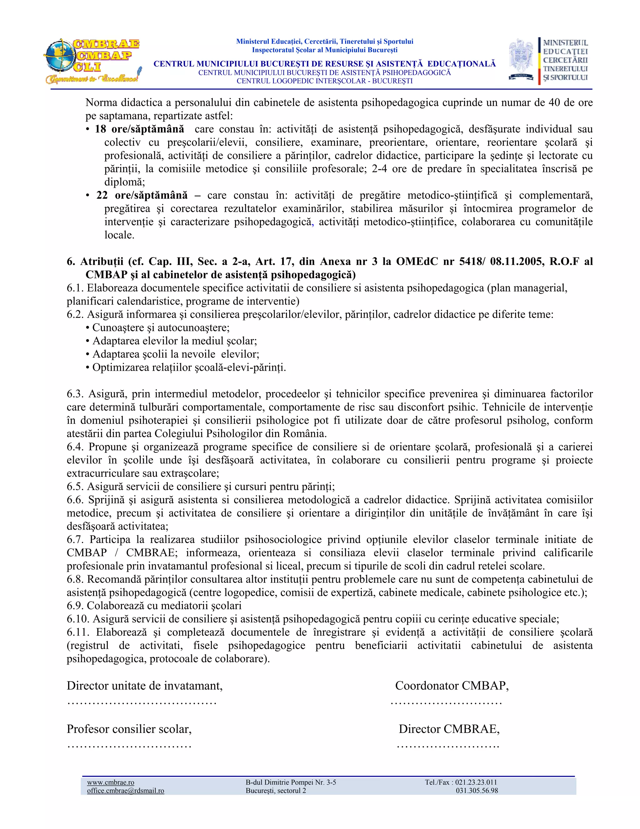 4. fisa postului | PDF