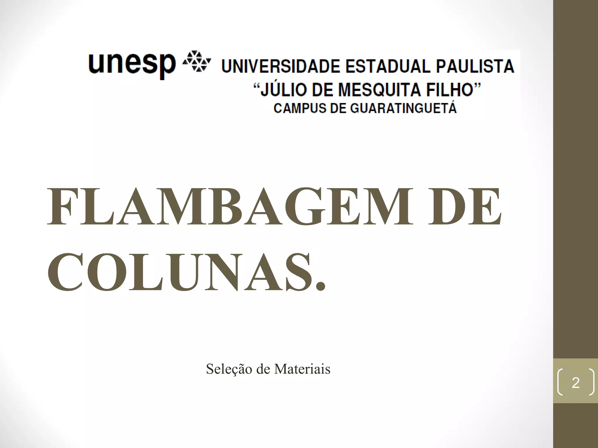 Flambagem de colunas, placas e cascas | PPT