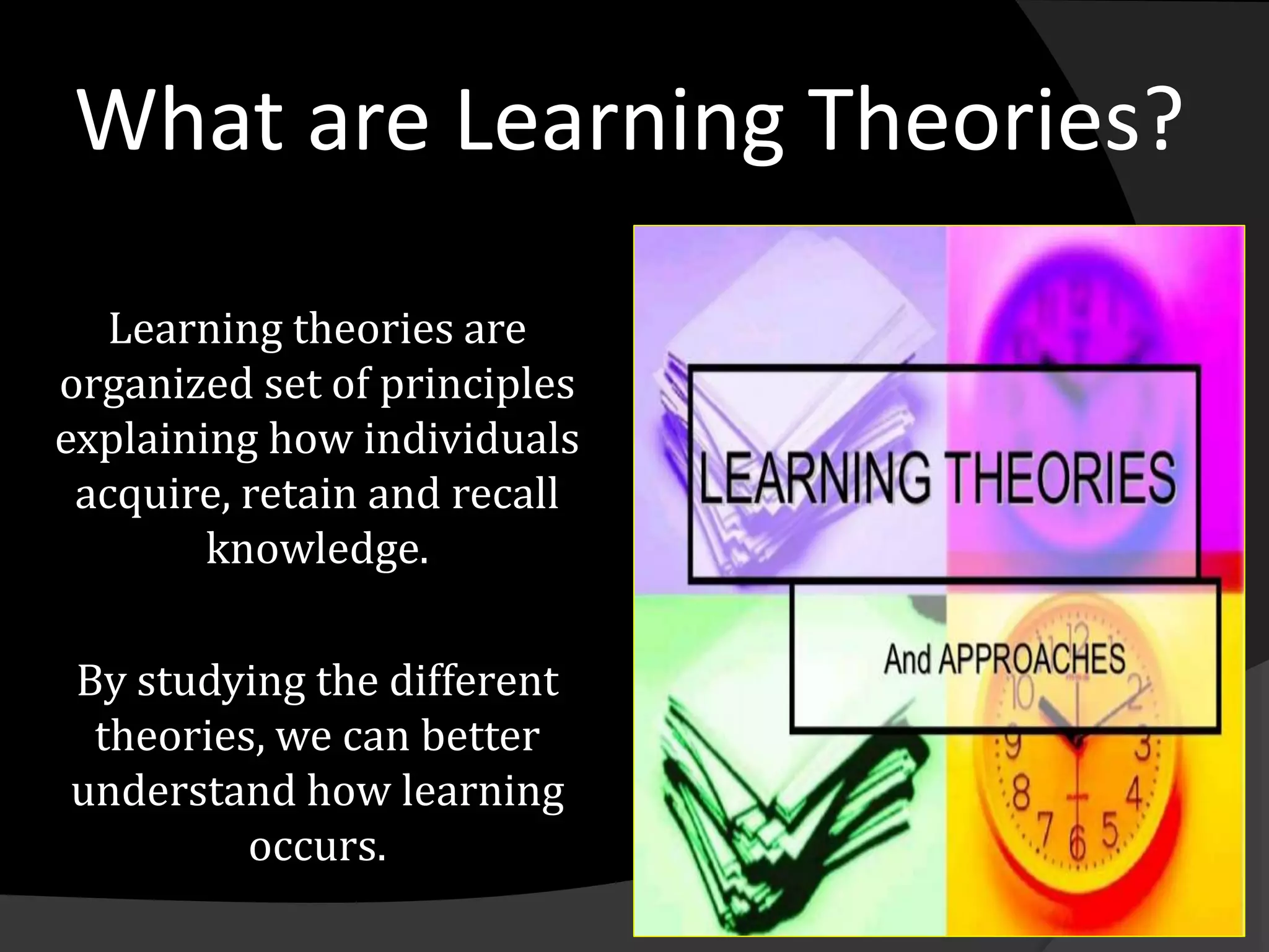 Forces in Learning Theories | PPTX