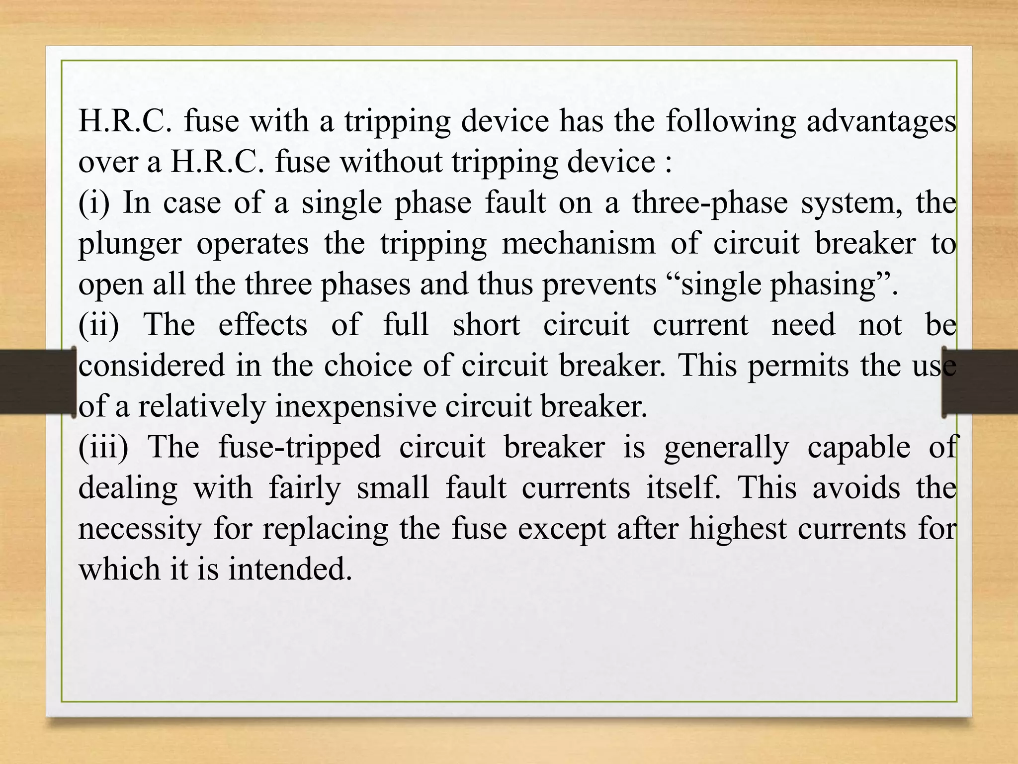 Fuse Power System Protection Pptx