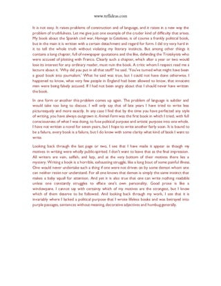 4. George Orwell - Why I Write | PDF