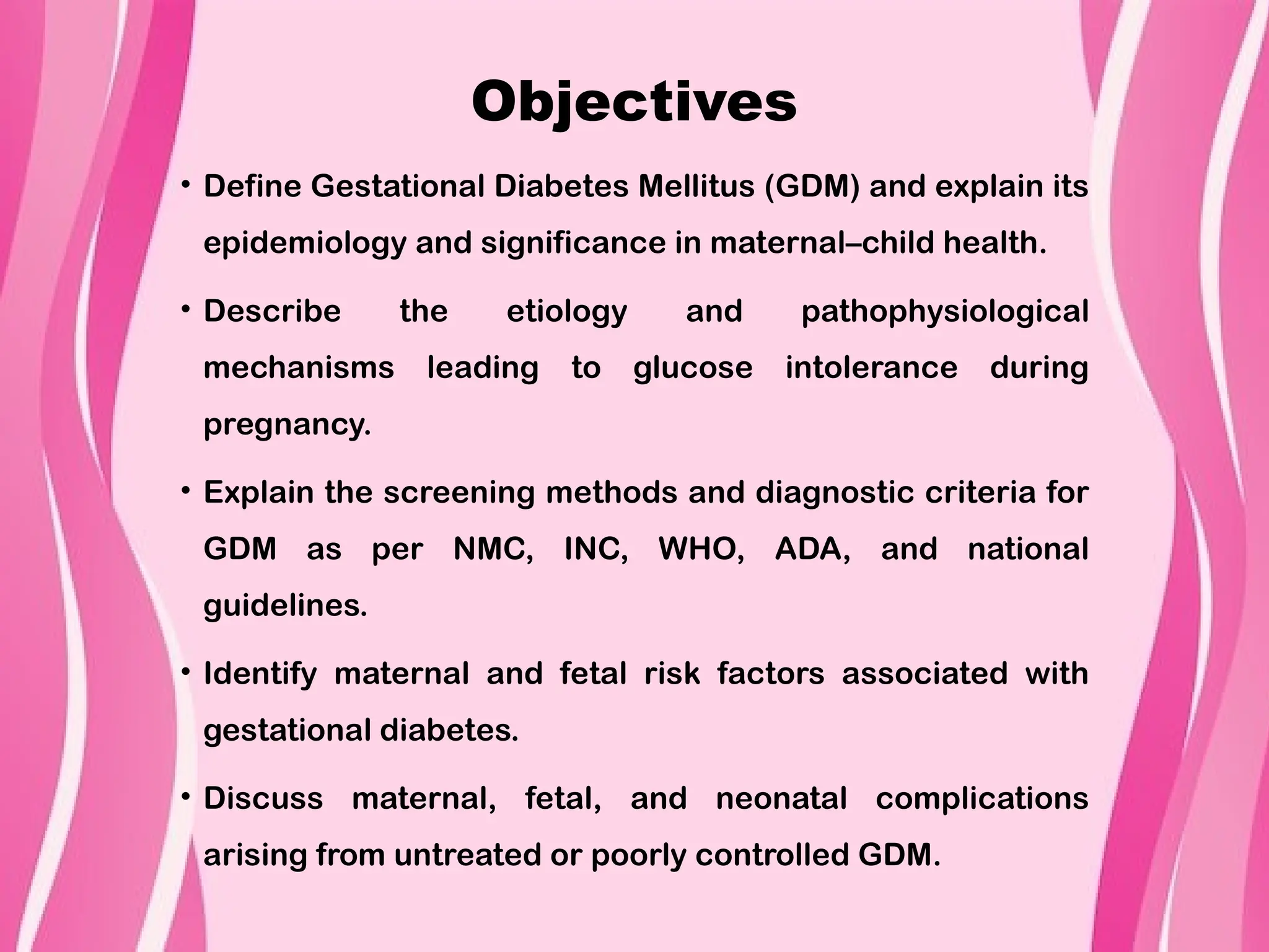 Gestational Diabetes: A Journey from Detection to Delivery | PPTX