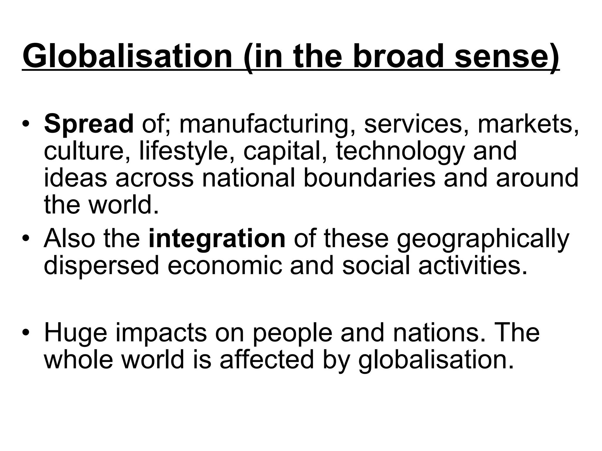 4 Globalisation Economic Powerpoint | PPT
