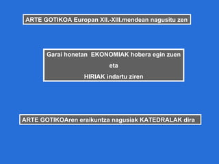 Gotikoa Nafarroan | PPT