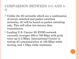 4 g technology | PPT