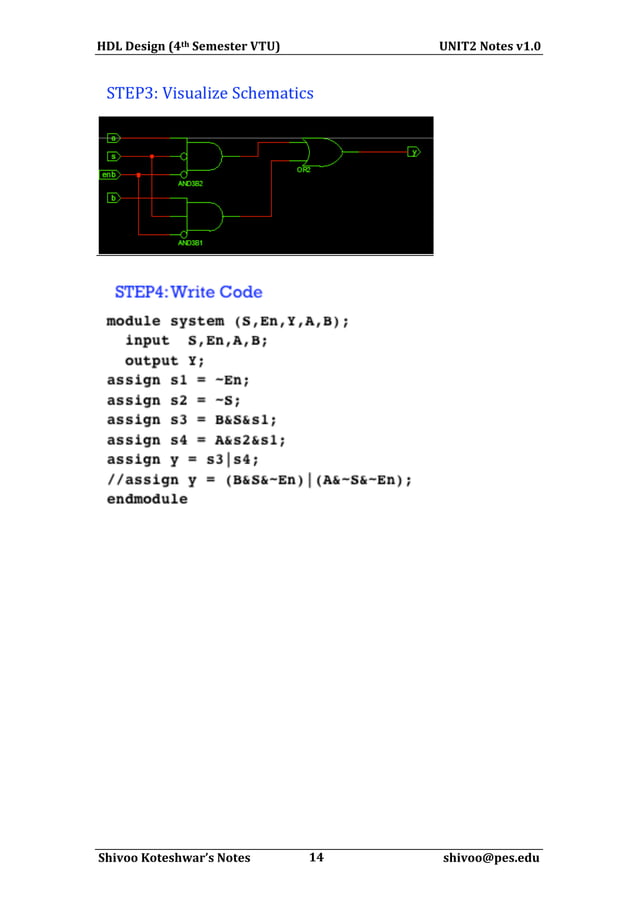 4Sem VTU-HDL Programming Notes-Unit2-Data Flow Descriptions | PDF