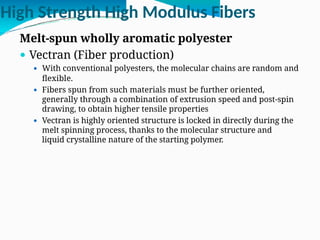 High Strength & High modulus textile fibers | PPTX