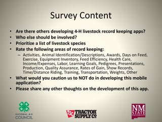 4 h livestock record app presentation netc 05-20-2014 | PPTX