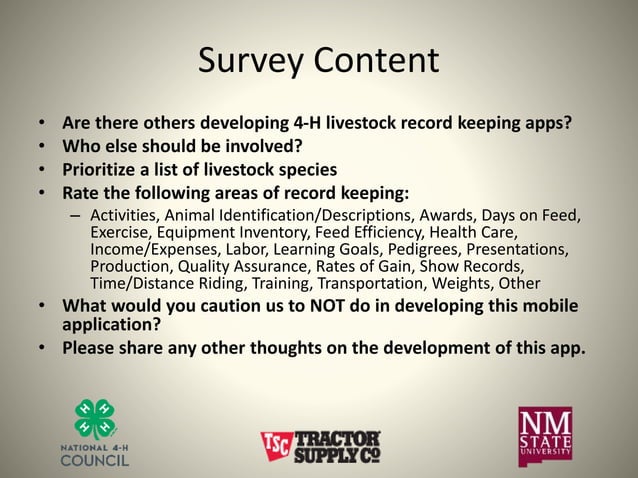 4 h livestock record app presentation netc 05-20-2014 | PPTX