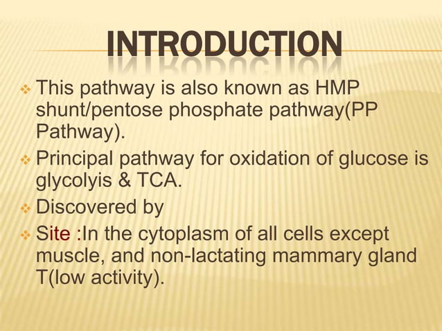 hmp-shunt | PPTX | Endocrine and Metabolic Diseases | Diseases and ...